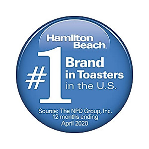 Hamilton Beach 2 Slice Toaster with Extra-Wide Slots, Bagel Setting, Toast Boost, Slide-Out Crumb Tray, Auto-Shutoff & Cancel Button, Defrost Function, Stainless Steel (22794)