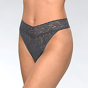 hanky panky, Original Rise 3 Pack, One Size, Black, Granite, Chai