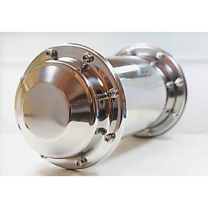 Lumirio Time Capsule, 10.2in Waterproof Time Capsule Container, 304 Stainless Steel Underground Capsule Storage Container with Spanner Gloves, for Birthday Wedding Graduation Gift (Silver)