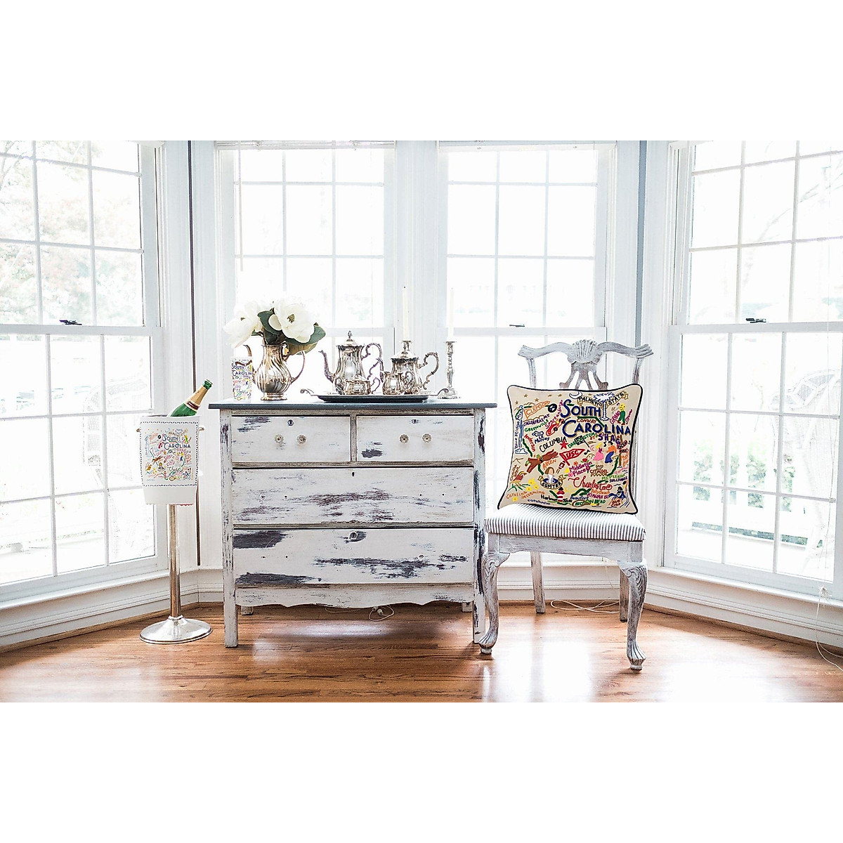 Catstudio South Carolina Dish Towel - U.S. State Souvenir Kitchen and Hand Towel with Original Artwork - Perfect Tea Towel for South Carolina Lovers, Travel Souvenir