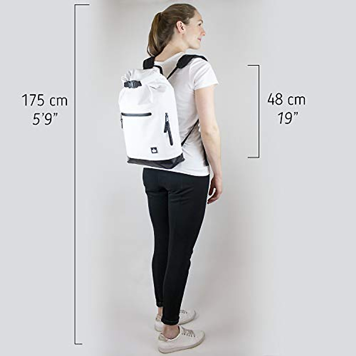 The Friendly Swede Roll Top GRANEBERG Waterproof Backpack for Women and Men, Dry Bag Backpack, Waterproof Bag, Backpacks, School Backpack, Travel Backpack, Fits 13" Laptop Backpack, Work Backpack