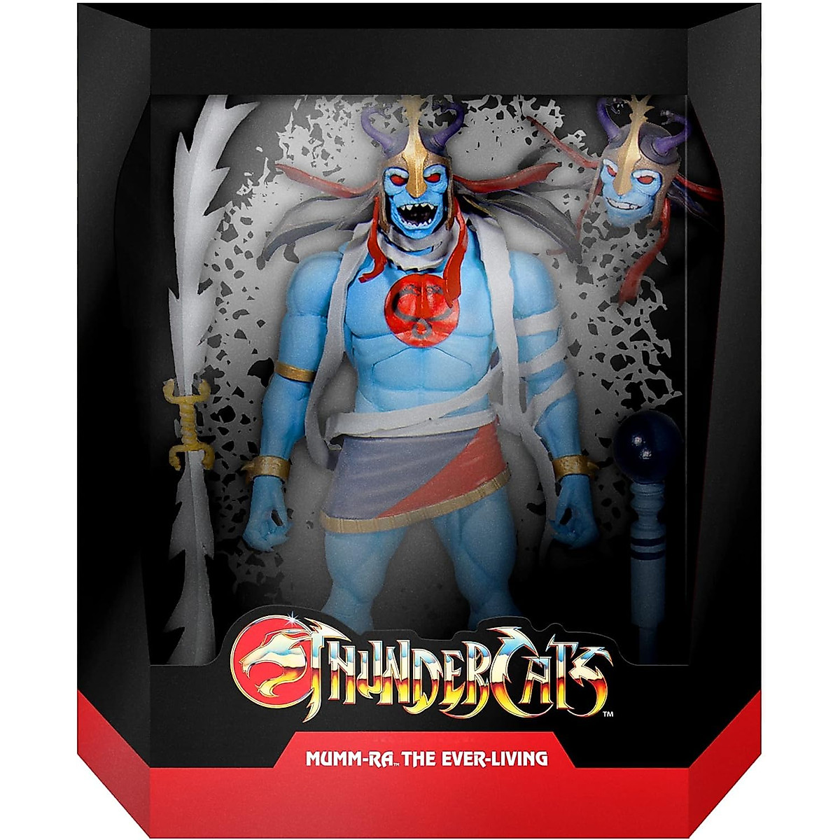 Super7 ULTIMATES! Thundercats Mumm-Ra The Ever-Living and Ma-Mutt - 8" Thundercats Action Figure with Accessories Classic Cartoon Collectibles and Retro Toys