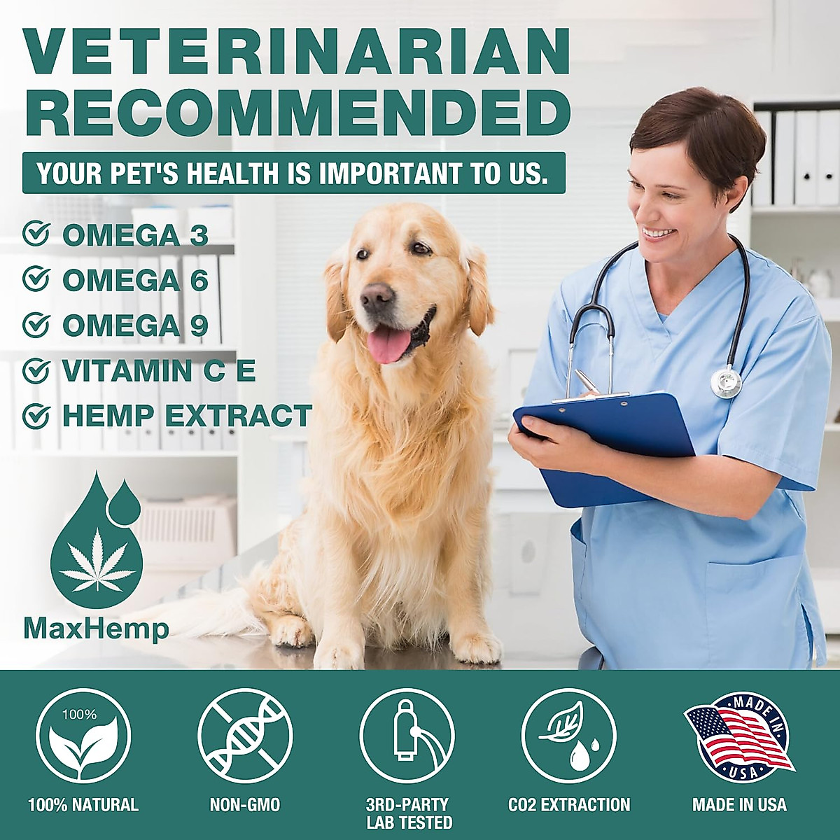 Pet Hemp Oil for Dogs & Cats Calming Joint Pain Sleep Support Anxiety Stress Cough Inflammation Relief Skin Arthritis Care Hip & Joint Supplement Dog Cat Hemp Drops Tincture, Mandarin