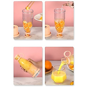 Portable Blender Mini Fruit Juicer Mixer Travel Blender Bottles Small Juice Extractor For Traveling Gym Office Small Electric Blender Juice Extractor