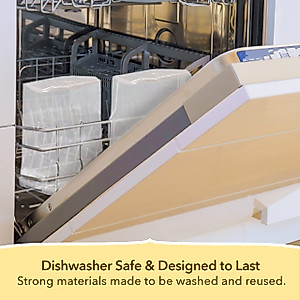 Cereal Container Storage Set - 4 Piece Airtight Food Storage Containers. BPA Free Dispenser Storage Container Set with Free Labels & Pen - by Simple Gourmet…