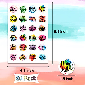 480 Counts Inspirational Quotes Words Stickers Inspiring Planner Stickers Encouraging Stickers Motivational Encouragement Stickers for Book Phone Car Bike Scrapbook