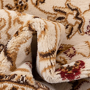 Well Woven Delos Red Traditional Oriental Medallion Floral Area Rug 8x10 (7'10" x 9'10")