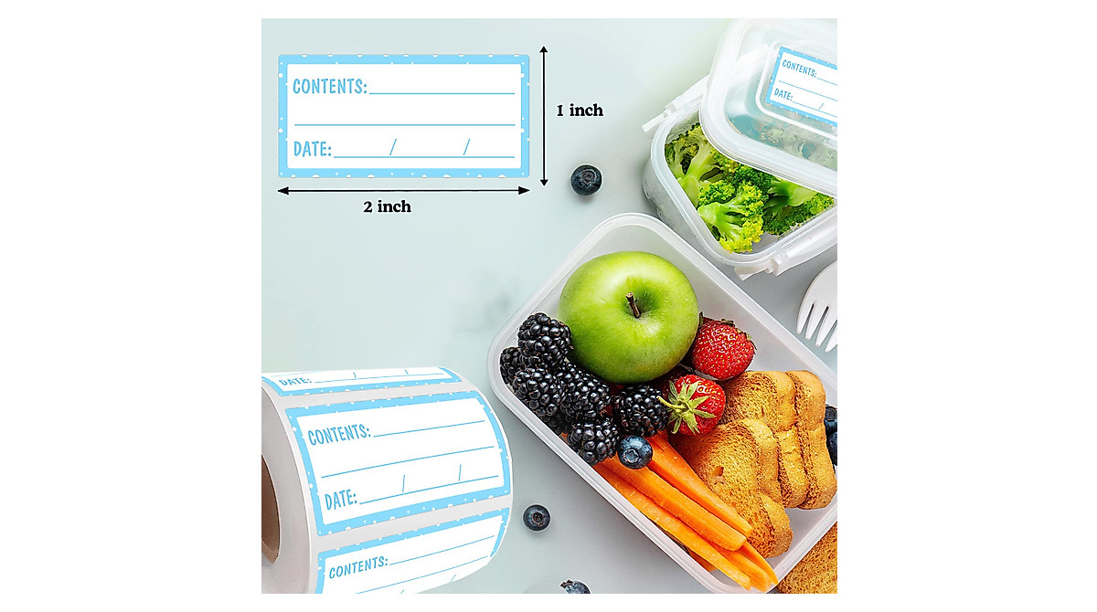Removable Freezer Food Labels - 250 PCS Storage Stickers