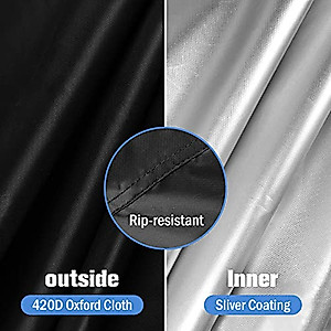 Jungda Patio Furniture Covers Round,32 Inch Outdoor Round Table Cover Waterproof,Round Patio Furniture Cover for All Weather Resistant - 32 x 28 Inch