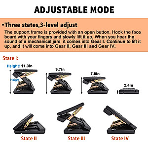 Adjustable Foot Rest Under Desk, Leg Rest with Massage Surface Roller,Foot Stool Ergonomic Adjustment ，Bottom Can Be Filled with Water (Black)