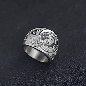 Military Ring United States US Army Men Rings Stainless Steel Jewelry