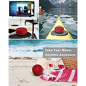 Inwa Bluetooth Speaker for Bike, Wireless Portable Shower Traveling Bike Speaker, Enhanced Bass, Built in Mic for Bicycle Riding, Sports, Pool, Beach, Hiking