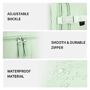 PARAPOGEE Women Travel Backpack, 25L Waterproof Laptop Daypack for Traveling Camping, Small Carry On Flight Approved Backpacks (Green)