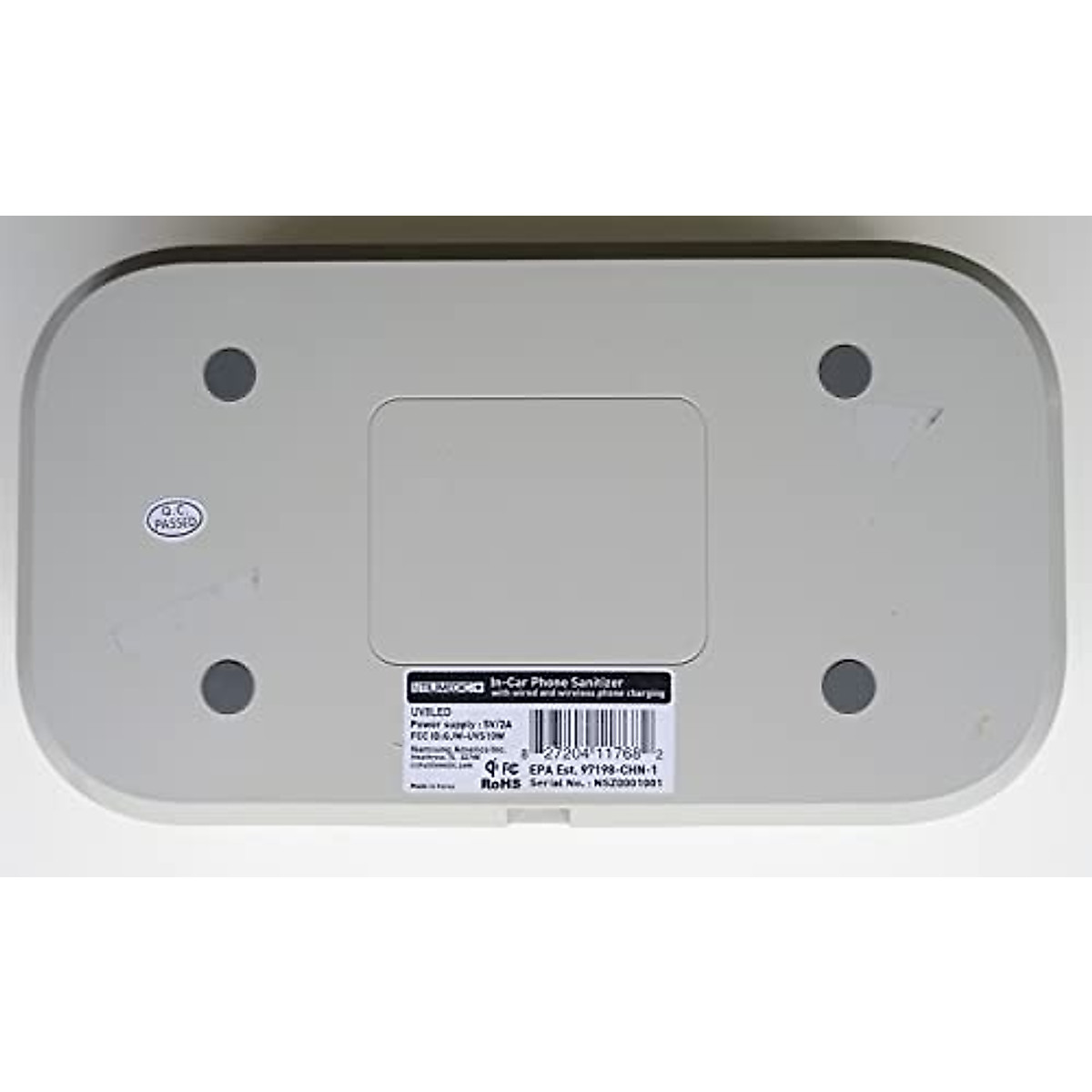 Utilimedic+ UV8LED Fast Wireless Charging Pad for Car & Home | UV Light Phone Sanitizer for Cell Phone | Eliminates 99.9% of Bacteria and Viruses | 8 UV-C LED Lights with 360 Degrees Immersion