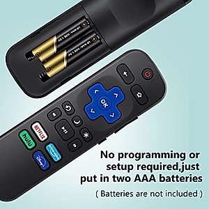 【Pack of 2】 Replacement Remote Control Compatible for Roku TV,for TCL Roku/for Hisense Roku/for Onn Roku(Not for Roku Stick,Box and Players)