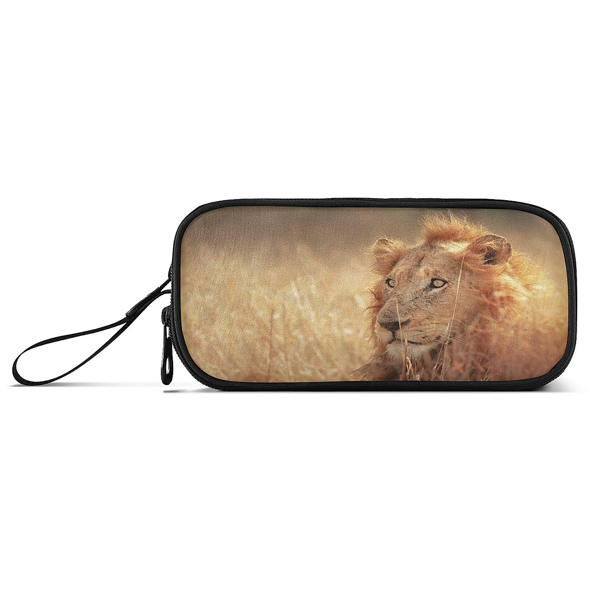 ALAZA South Africa Lion Pencil Case Large Capacity,Pencil Pouch Office College Large Storage Pen Bag 3 Compartment Pencil Cases for Women Adults Teen
