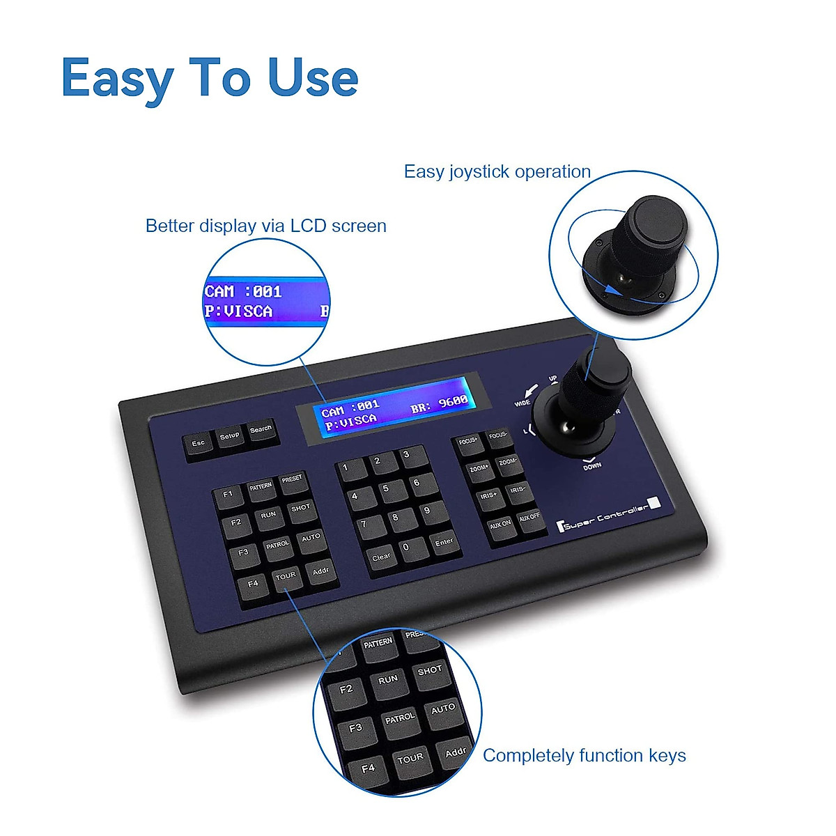Tenveo Joystick PTZ controller for Business Meetings,PTZ Controller with joystick operation(TEVO-KZ1)