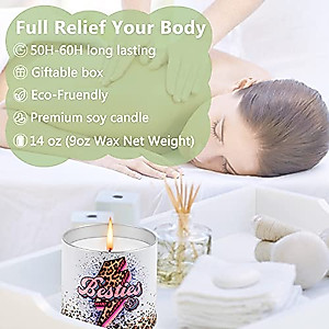 Jucham Friendship Gifts for Women Friends, Funny Candles Gifts for Women Birthday Unique 9oz Natural Soy Wax Jar Candle - Wild Bluebell Aromatherapy Candles for Sister