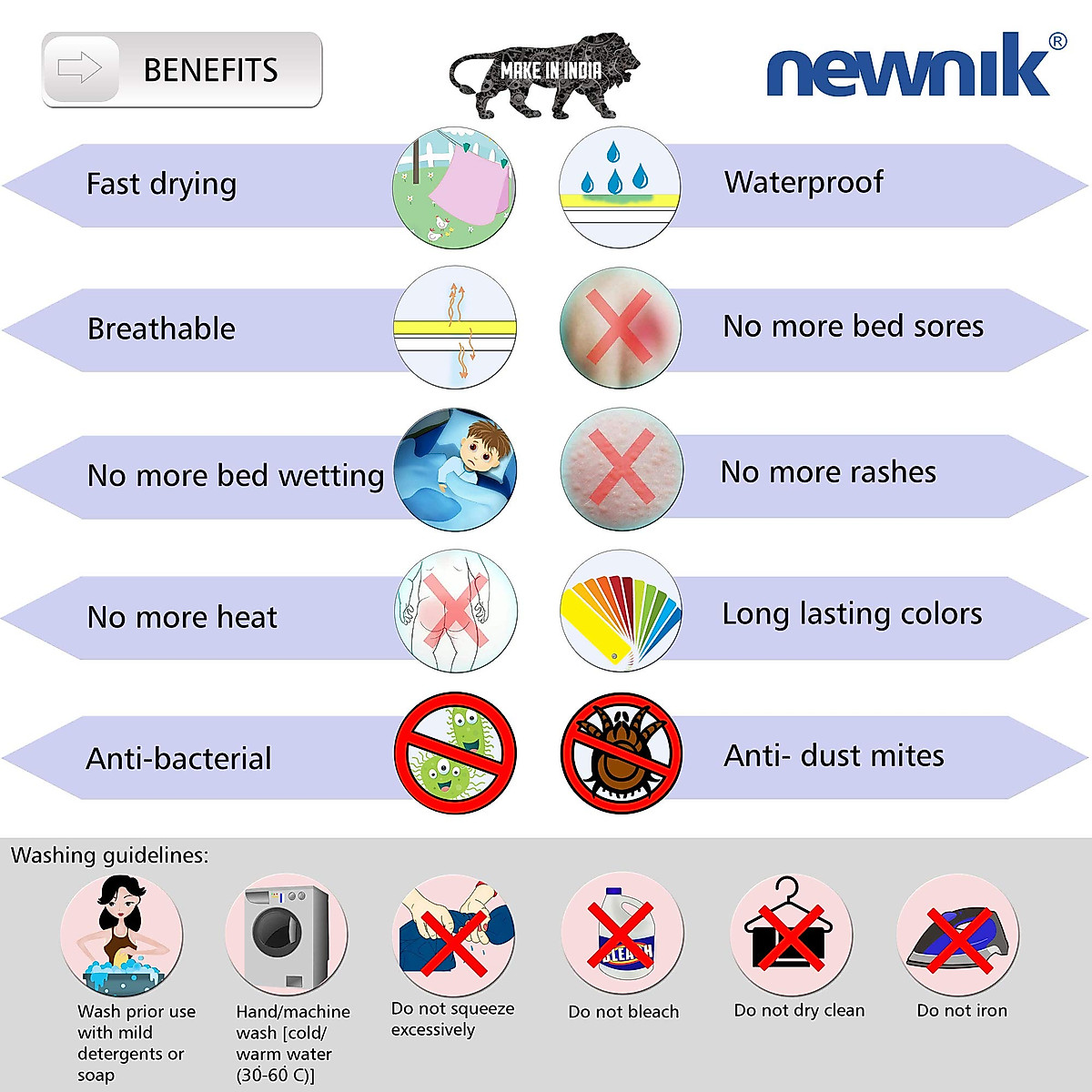 Cozymat Waterproof, Breathable, Reusable Mat/Underpad/Absorbent Sheets/Mattress Protector (Size: 70 x 100 Centimeter, CherryRed)