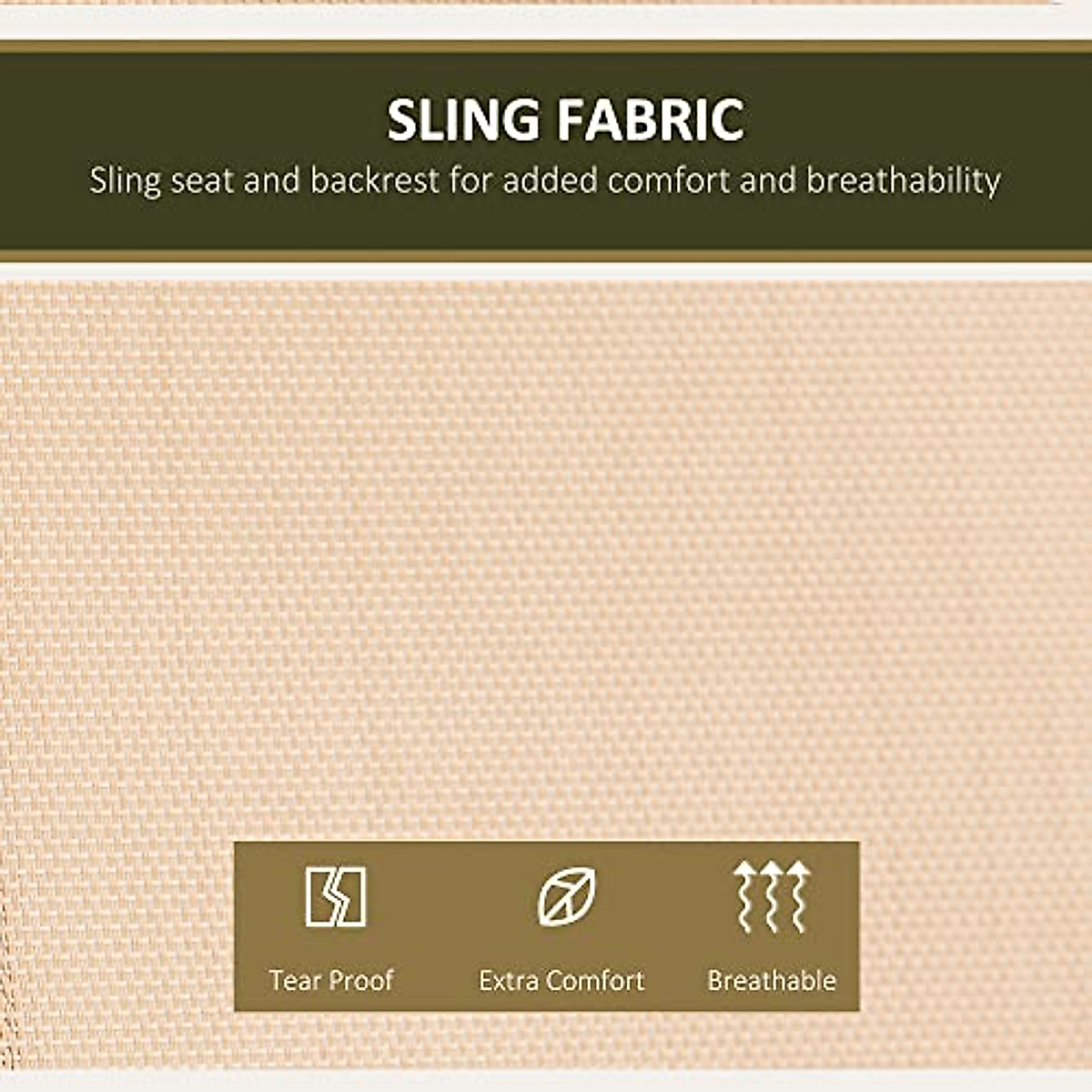 Outsunny 2-Seat Patio Swing Chair, Outdoor Canopy Swing Glider with Pivot Storage Table, Cup Holder, Adjustable Shade, Bungie Seat Suspension and Weather Resistant Steel Frame, Beige