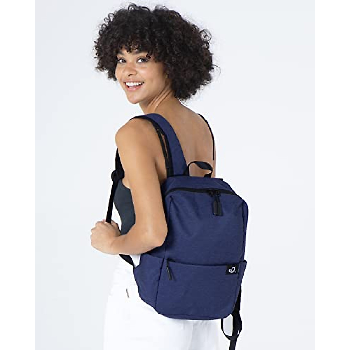 WATERFLY Mini Basic Lightweight Backpack: Simple Solid Color Lightweight Casual Everyday Backpack Small Basic Ultralight Travel Daypack For Woman Man Adult