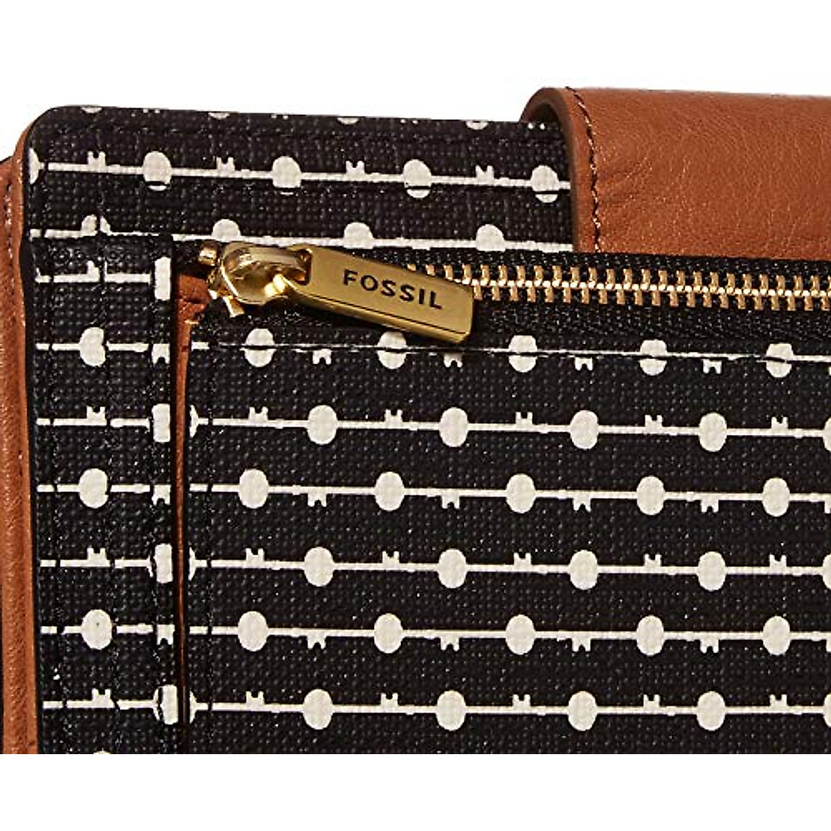 Fossil Women's Logan Leather RFID-Blocking Tab Clutch Wallet