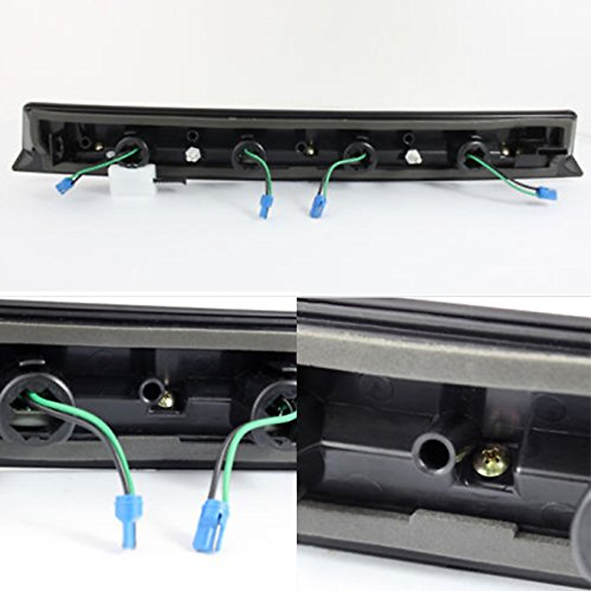 AKKON - For Ford Mustang LED Replacement 3rd Brake Tail Light Rear Third Trunk Cargo Lamp Smoke