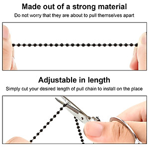 WILLBOND 100 Pieces 6 Inch Black Shower Curtain Hooks Rings Black Ring Hooks for Bathroom Shower Rods Curtains(Black)