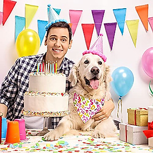 15 Pieces Sublimation Pet Bandana Heat Transfer Washable Triangle Dog Scarf Sublimation Blank DIY Triangle Dog Bib Heat Press Pet Triangle Bibs Kerchief Accessories for Dogs Puppy Cats