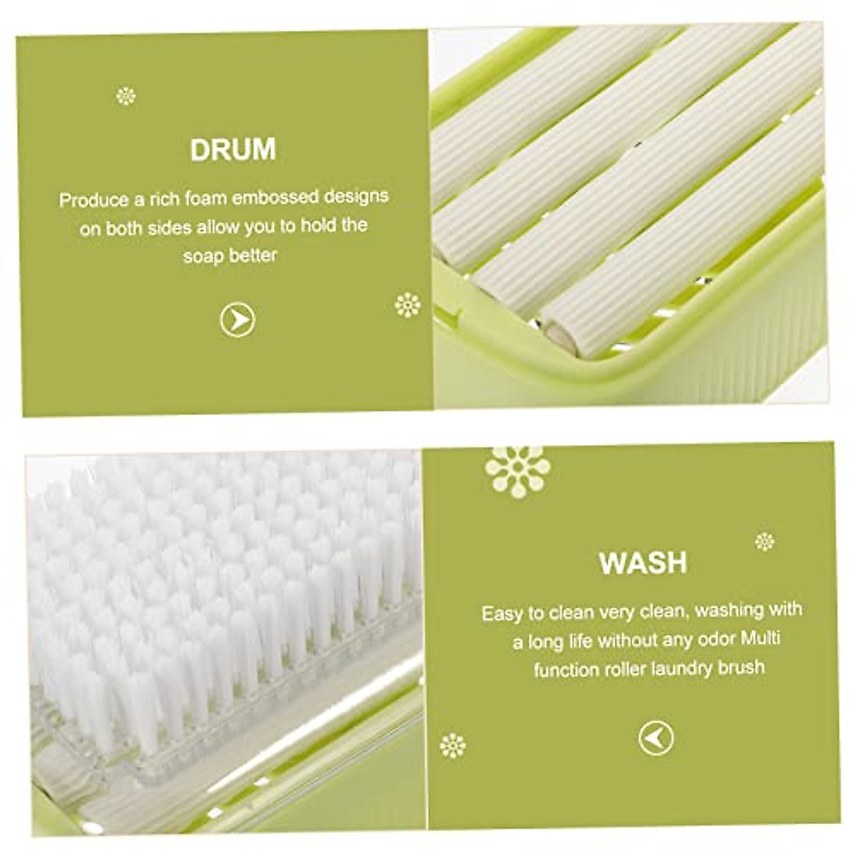 2pcs Box Soap Foaming Box Bathroom Supplies Soap Foaming Holder Soap Soapdish Laundry Brush Bubble Soap Multi-Functional Foaming Soap Dish The Lazy Travel Abs Multifunction