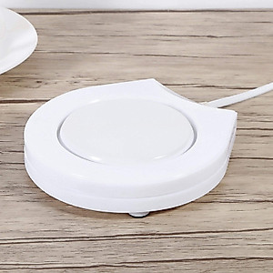 Mug Warmer Mat,White Electric Powered Cup Warmer Heater Pad Coffee Tea Milk Mug US Plug 110V