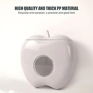 Plastic Wrap Storage Box,2024 Thickened Cling Film Sleeve Storage Box With 100pc Plastic Wrap,Apple Shaped Wall-Mounted Plastic Food Wrap Bag Storage Dispenser,Storage Organizer for Fresh Keeping Bag