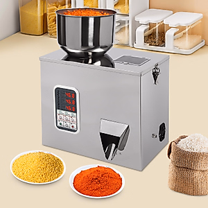 Glitter Filling Machine Particle Weighing Automatic Filler 1-100g Bottle Bag Powder Filler Particle Dispenser for Tea Seeds Grains Powder Flour Beans Glitter