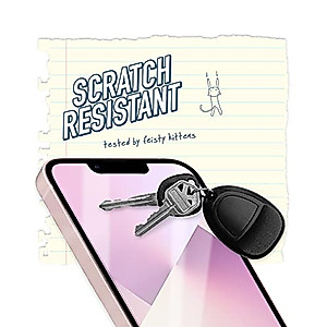 Smartish Screen Protector for iPhone 13 Pro/iPhone 13 - Tuff Sheet - Scratch Resistant Tempered Glass with Alignment Tool - Clear 2-Pack