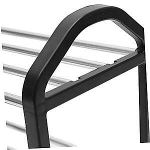 Alipis Shoe Rack Shoe Storage Organizer Freestanding Shoe Cabinet Shoe Shelf Shoe Holder Shoe Stand Metal Organizer Shelf Three-Layer Shoe Storage Rack Stainless Steel Storage Bag Plastic