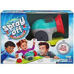 Spray Off Play Off, Water Splashing Challenge Indoor/Outdoor Backyard Camping Funny Prank Board Game Summer Toy, for Families and Kids Ages 8 and Up