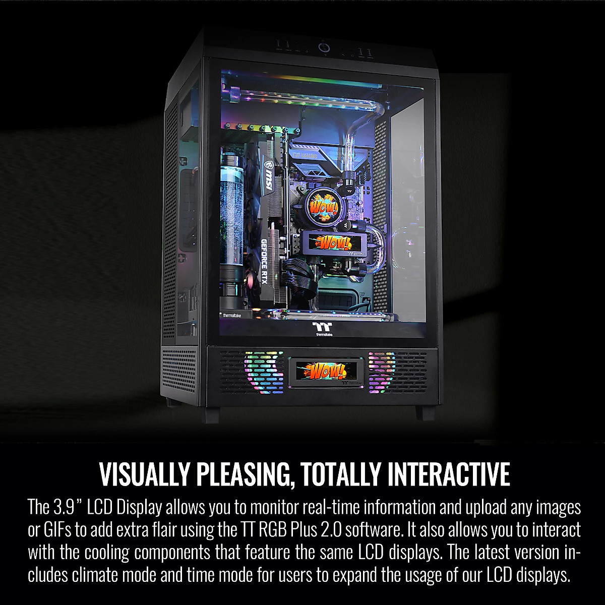 Thermaltake Tower 500 Vertical Mid-Tower Computer Chassis Supports E-ATX CA-1X1-00M1WN-00
