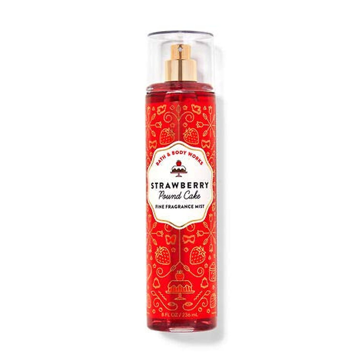 Bath & Body Works (8 fl.oz /236 mL) Strawberry Pound Cake Fragrance Mist (Packaging Design Varies)