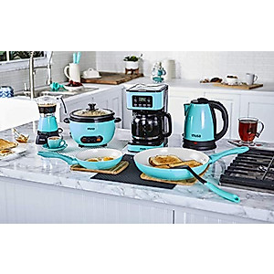 IMUSA USA GAU-80113T 1.5 Quart Teal Slow Cooker with Glass Lid