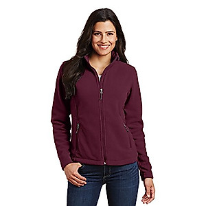 Port Authority Ladies Value Fleece Jacket, Maroon, Medium
