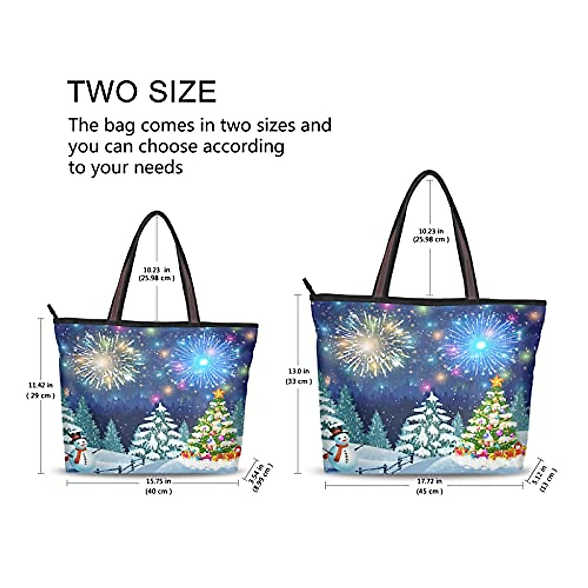 Ladies Handbags Christmas Snowman Tote Bag Purse Womens Xmas Tote Bag