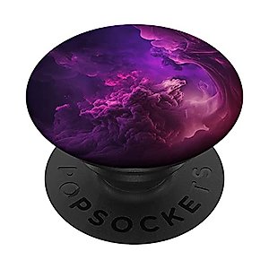 Trendy Purple Pink Abstract Smoke PopSockets Swappable PopGrip