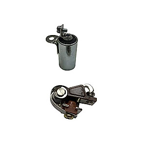 ENGINERUN Points and Condenser – Ignition Breaker Kit Compatible with Kohler K91 K141 K161 K181 K241 K301 K321 K341 K361 Replaces OEM 4715003S and 220434-S Ref Oregon 33-628 Stens 055-145