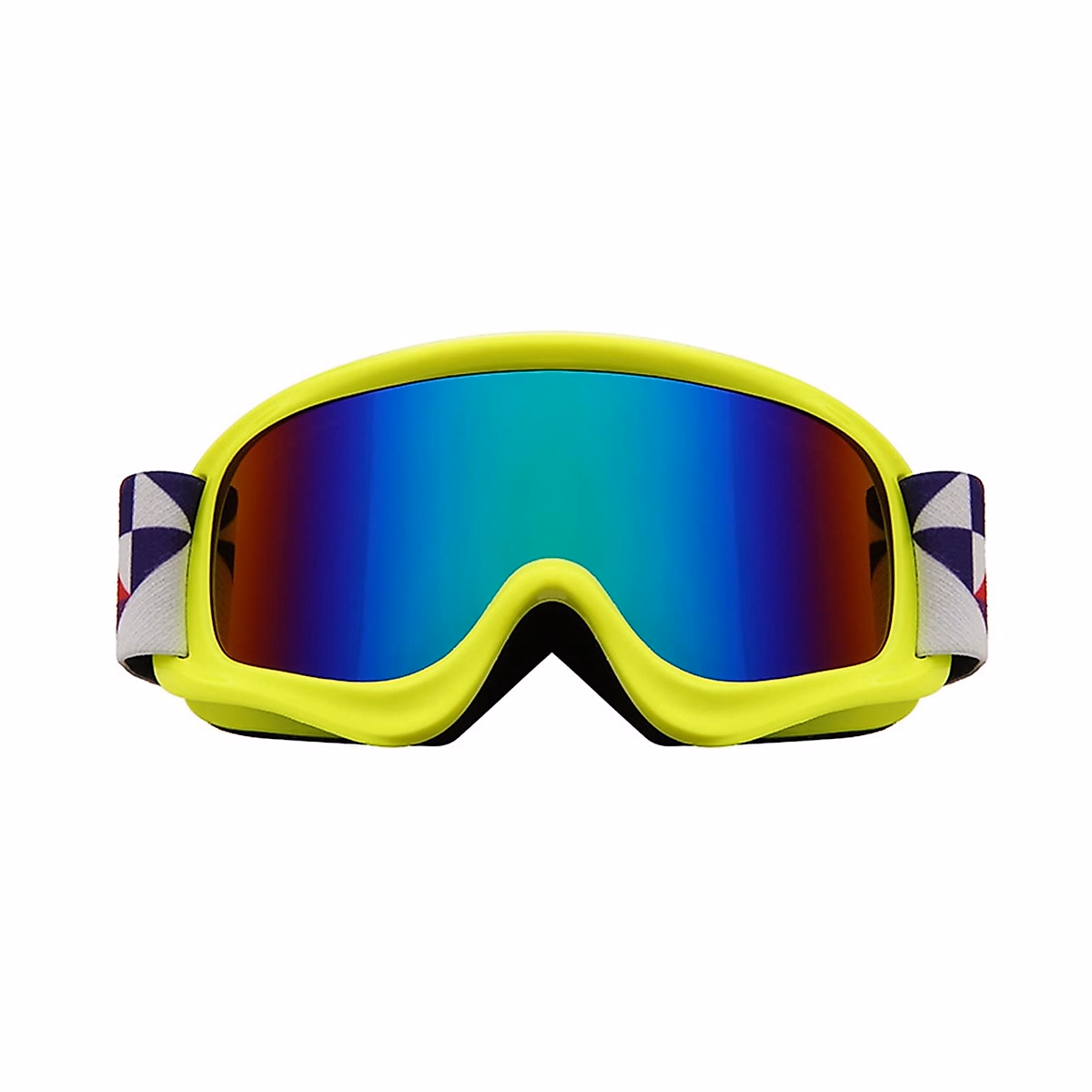 DIJIAMU Ski Goggles Anti-Glare Children Snow Sports Skiing Eyewear Kids Winter Windproof UV400 Ski Glasses Boys & Girls Anti-Fog Snowboard Goggles Snowboard Goggles (Color : Yellow)