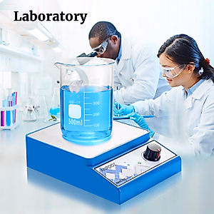 ANPOOZ Magnetic Stirrer with 4 PCS Stir Bars, Stir Plate 3000RPM Magnetic Mixer 3000mL Lab Stirrers (No Heating)