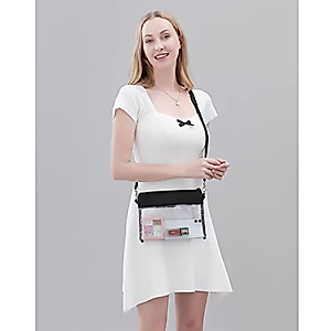 Clear Crossbody Purse Bag - PGA,NCAA Stadium Approved Clear Tote Bag