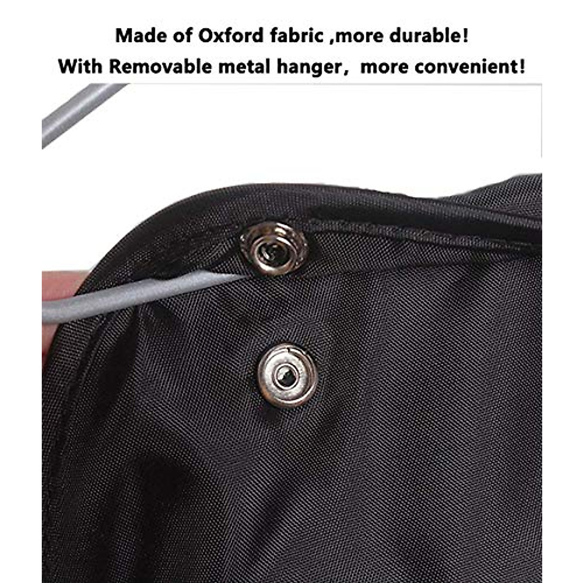 SPIKG Dual-Sided Hanging Closet Organizer for Underwear, Stocking,Bra and Sock,Mesh Pockets with Metal Hanger (42 Pockets Black)