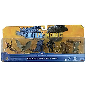 Godzilla PlayMates 2" GvK Minifigure Bundle Pack, Multicolor, 6 Piece Set
