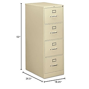 310 Series 18.24"W 4-Drawer Legal File Finish: Putty