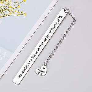 Thank You Gift Bookmark for Boss Leader Supervisor Mentor Christmas Birthday Bookmark Gifts for Colleague Coworker Friends Coach Going Away Leaving Retirement Office Thank You Memorial Gifts